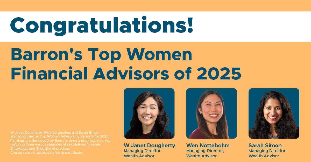 Barron’s Names Three Cresset Advisors to its 2025 Top 100 Women ...